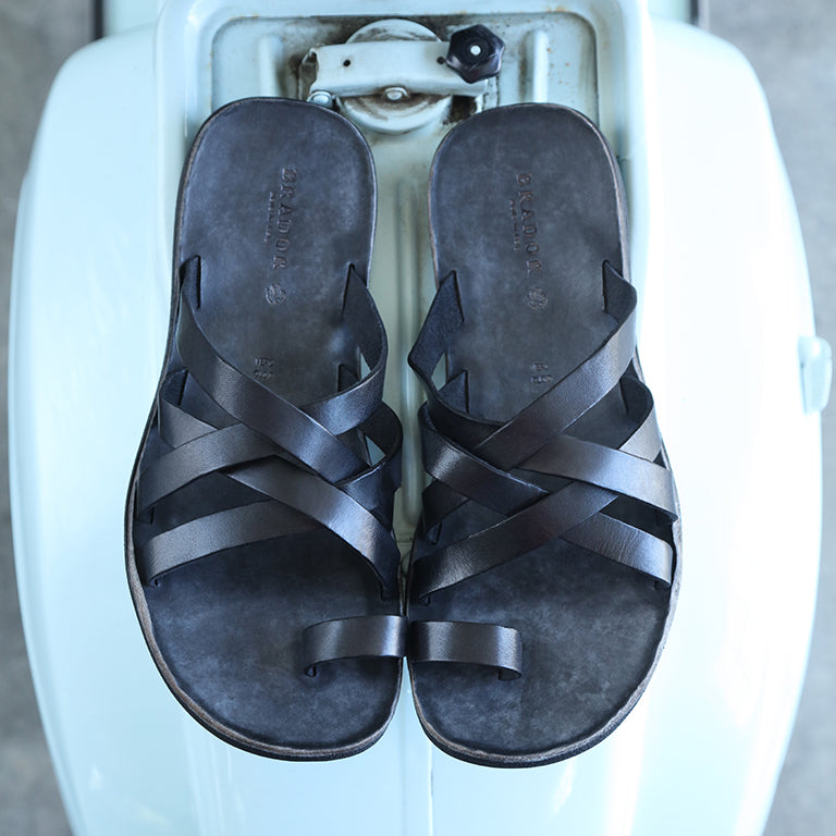 Men's Leather Sandals | Buy online from Brador – Brador Calzature